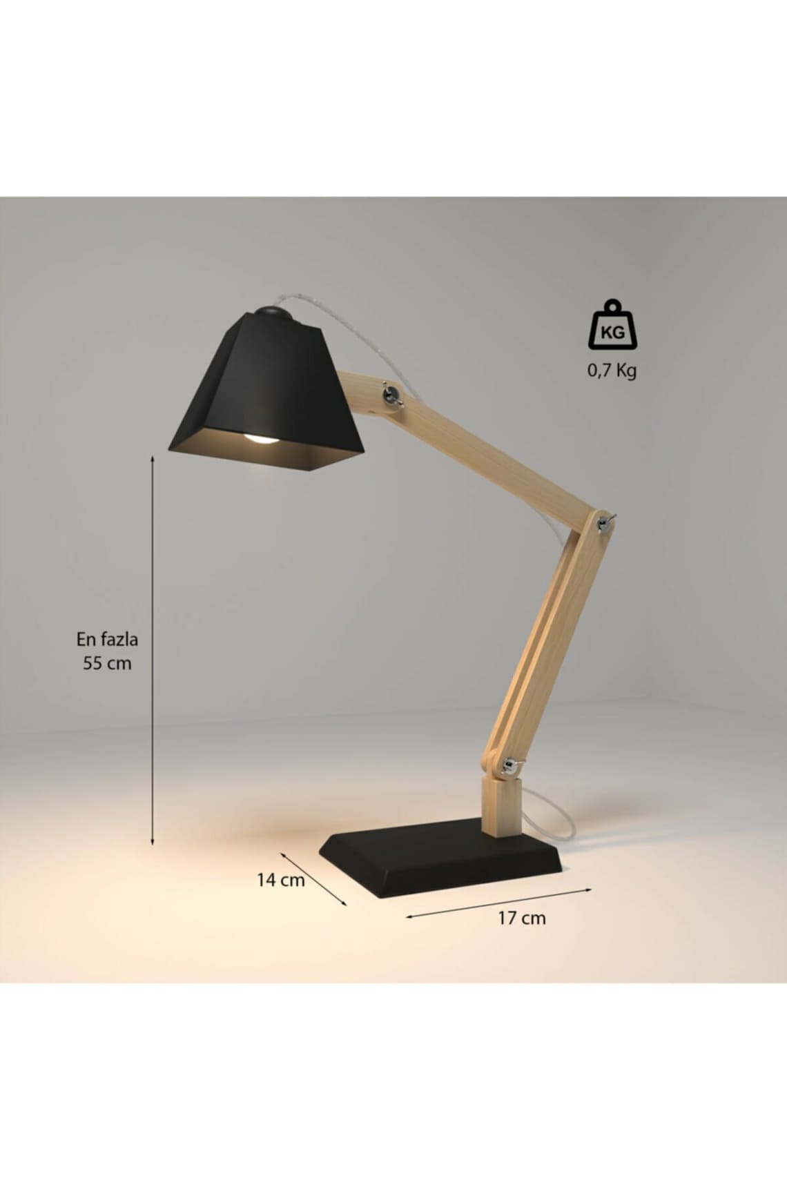 Wooden Adjustable Desk Lamp Desktop Lamp - Etsy