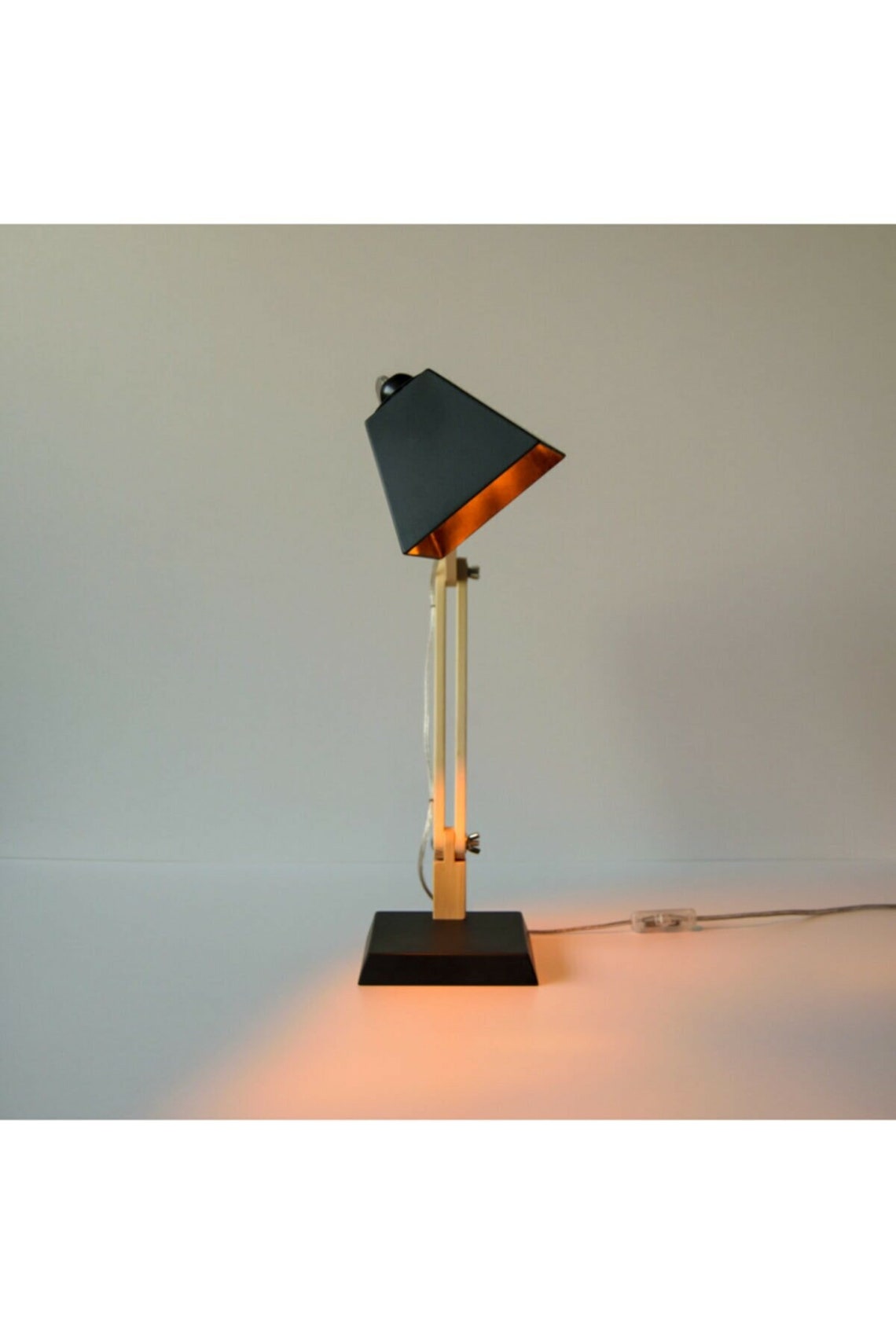 Wooden Adjustable Desk Lamp Desktop Lamp - Etsy