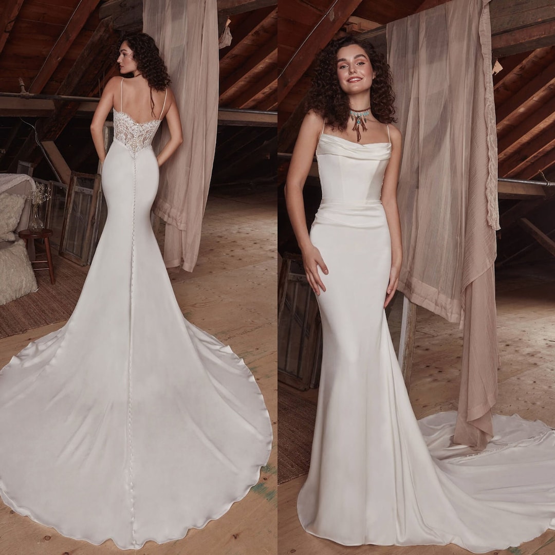 Custom Wedding Dress Corset Mermaid Wedding Dress Sexy Etsy