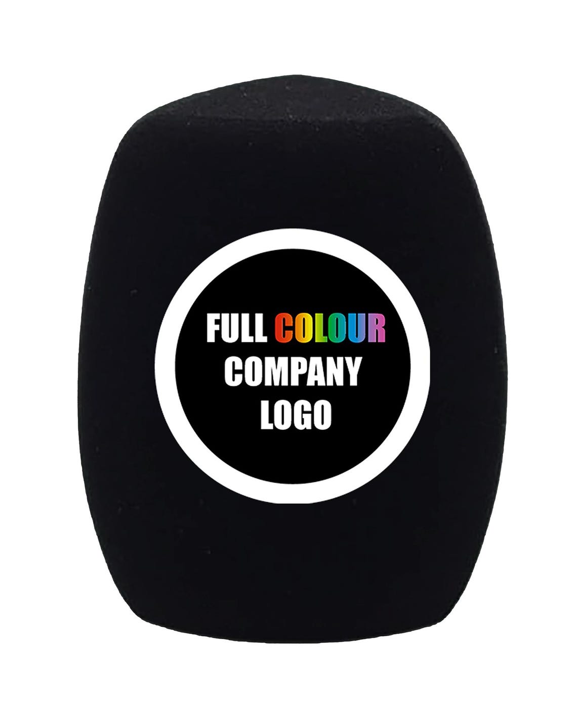 Custom Branded Logo 3 Sided Triangle Microphone Foam Windshield Cover ...