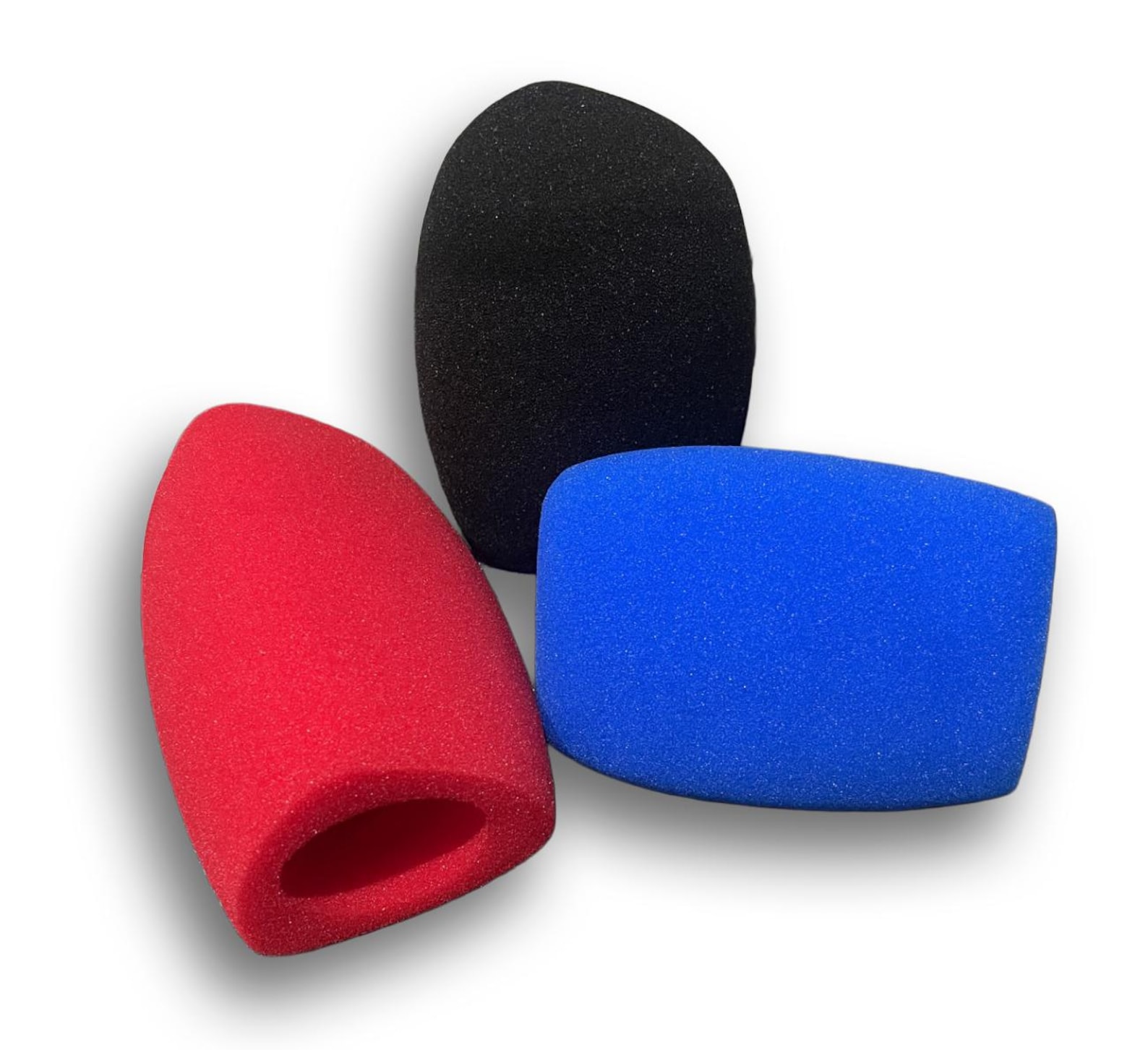 Custom Branded Logo 3 Sided Triangle Microphone Foam Windshield Cover ...