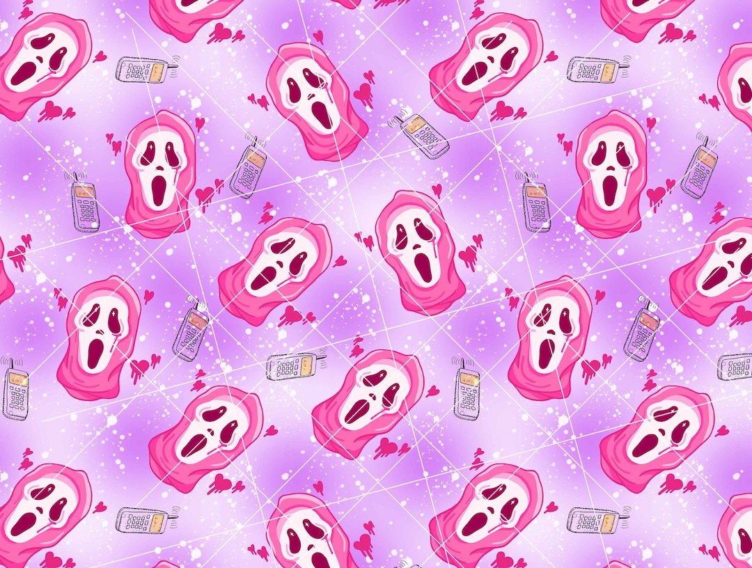 Horror Scream Character Seamless Pattern File, Instant Download - Etsy