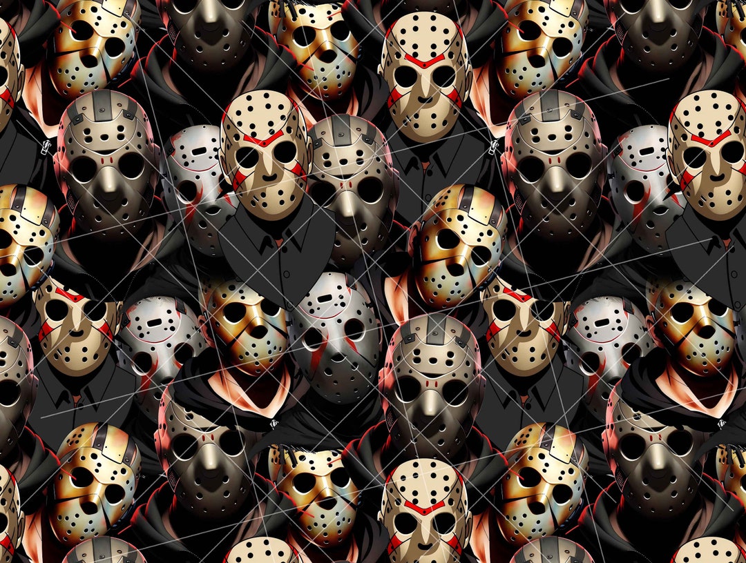 2 Style Horror Michael Digital Seamless Pattern File, Digital Paper ...