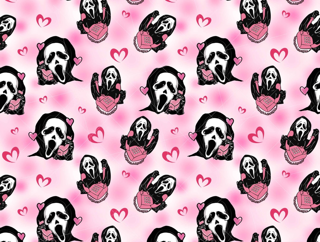 Horror Scream Character Seamless Pattern File, Instant Download - Etsy