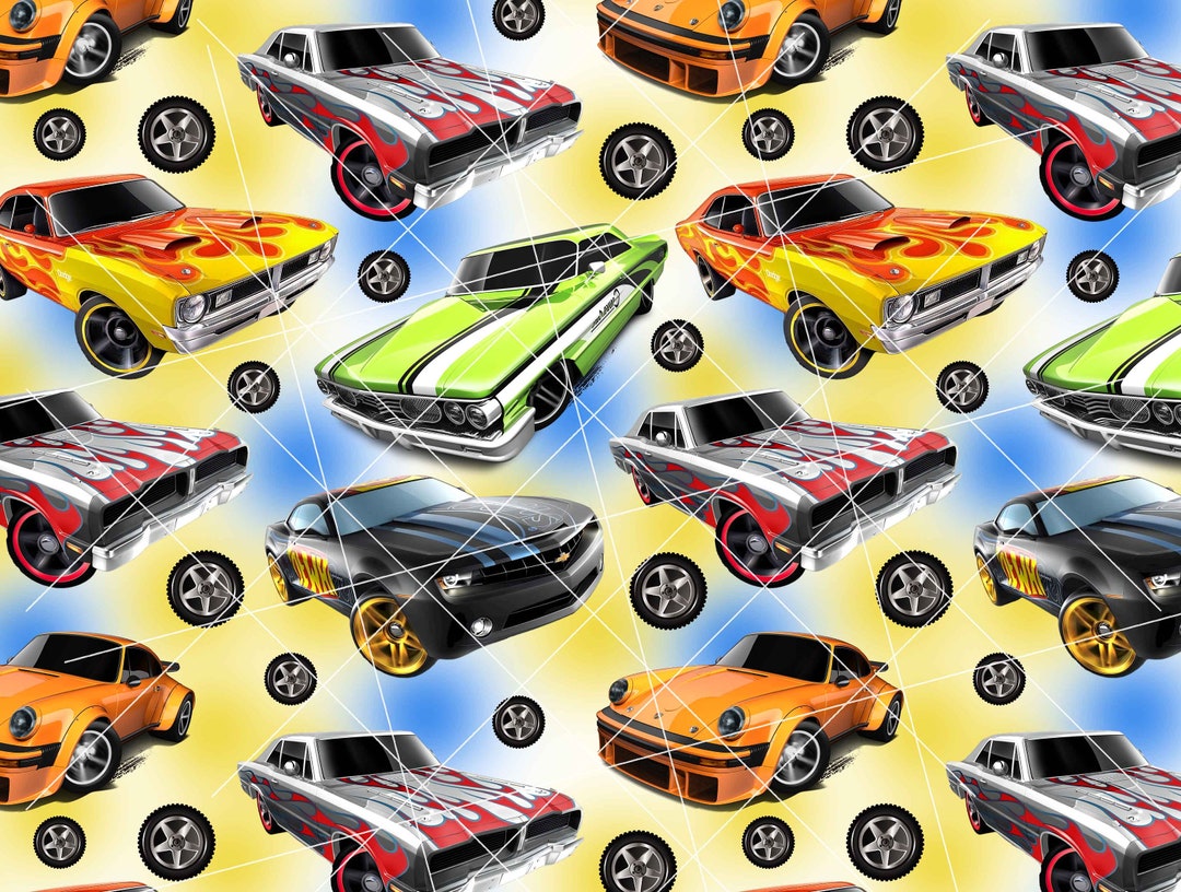 Cars 2 Style Digital Seamless Pattern File, Instant Download. - Etsy