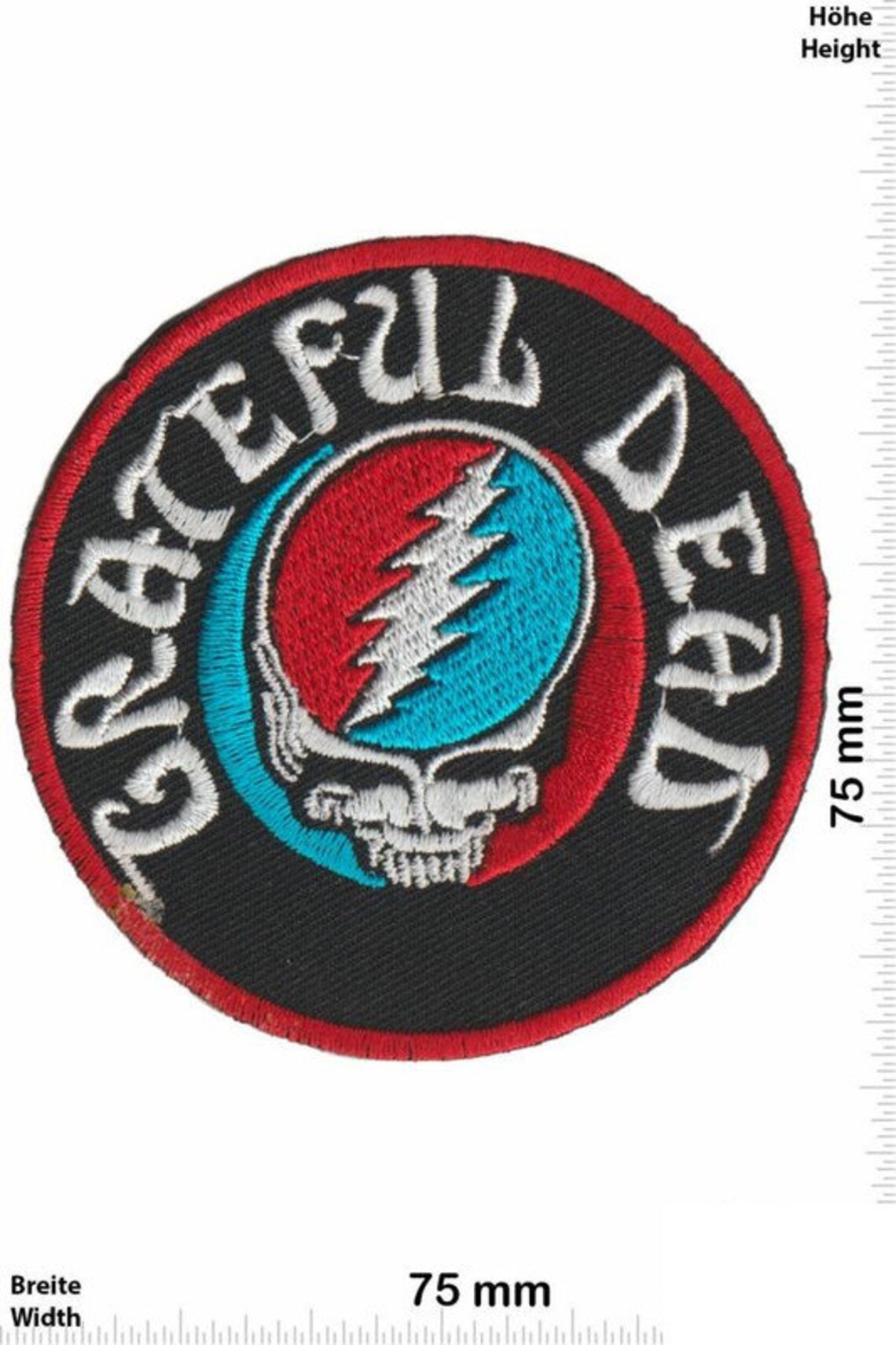 Grateful Dead Skull Patch Badge Embroidered Iron on Applique | Etsy
