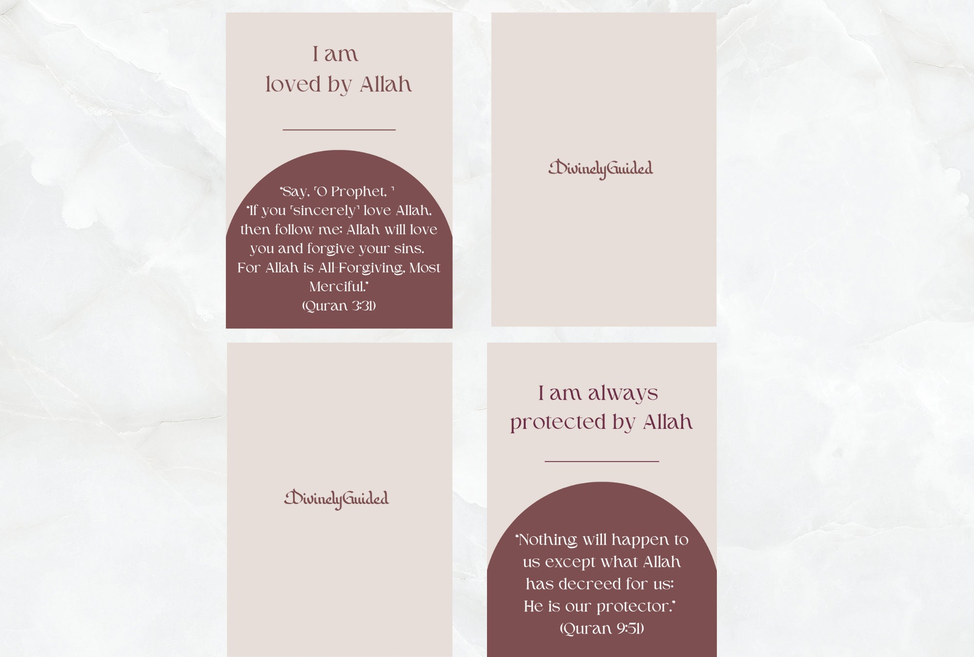 30 Islamic Affirmations - Neutral Colour Style - Etsy