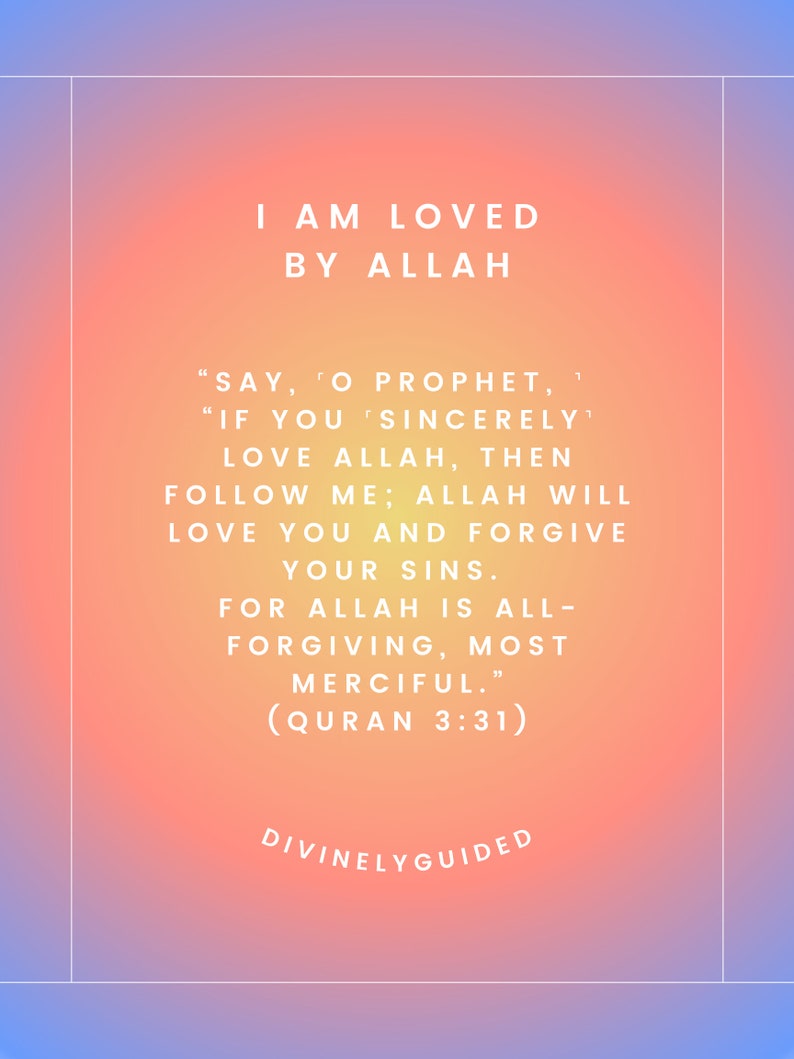 54 Aura Aesthetic Islamic Affirmations (quranic Ayahs and Hadith) - Etsy