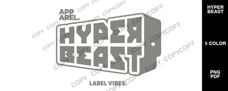 5 HYPERBEAST PNG, 5 Color, Bape Outfit, Vintage and Regular Looks ...
