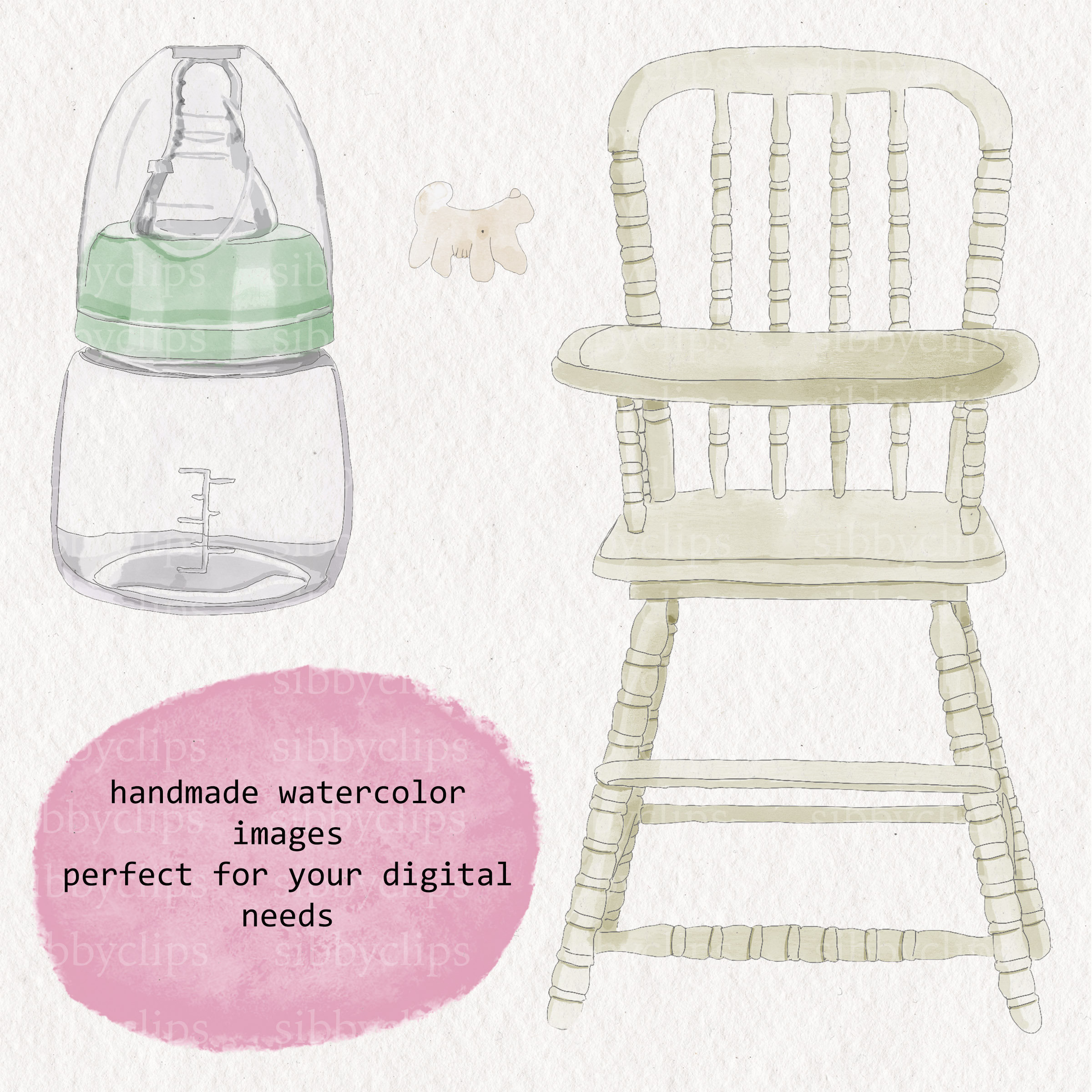 Feeding Baby Watercolor Clipart - Etsy