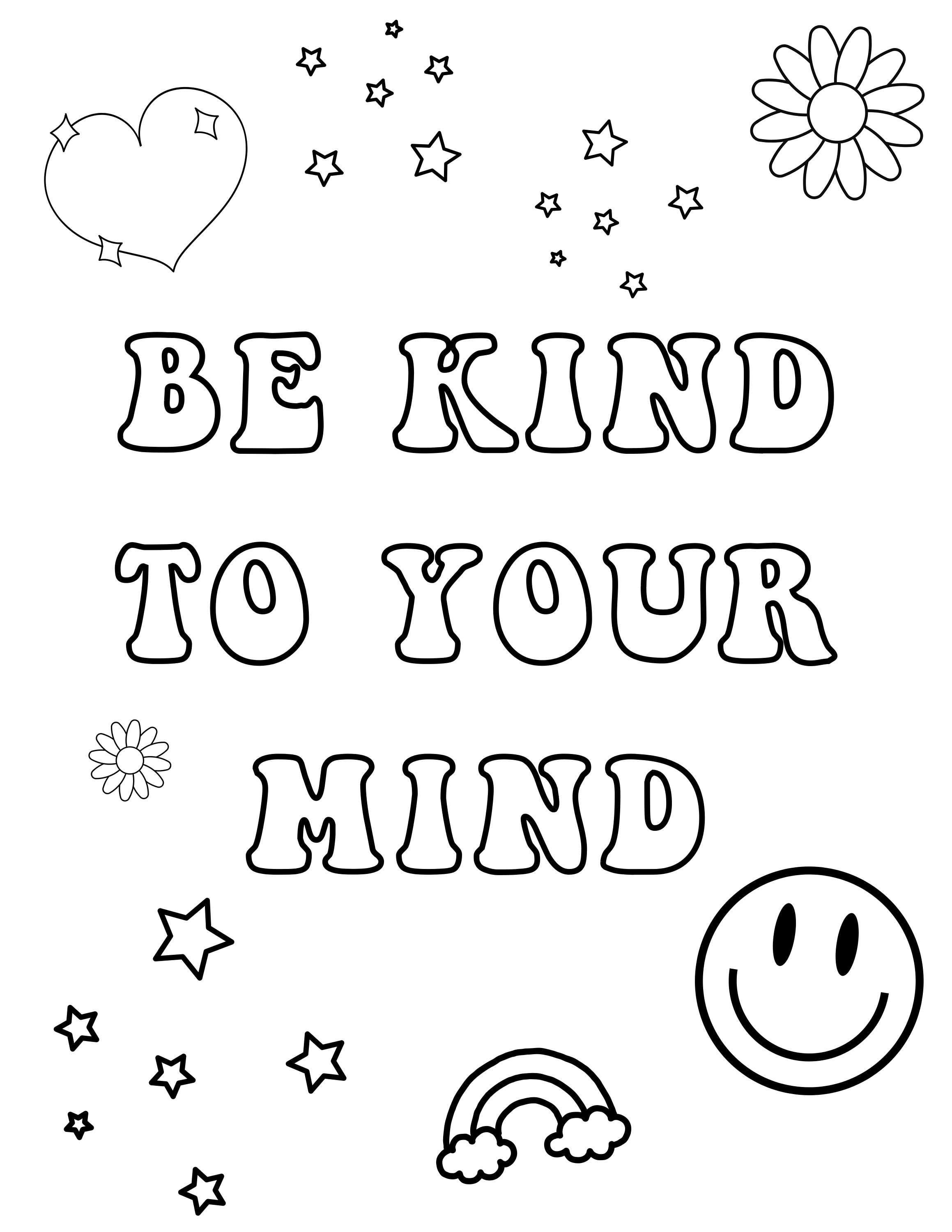 Being Kind Coloring Pages