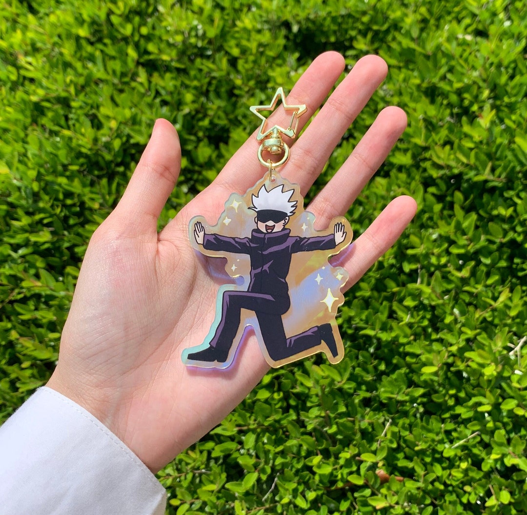 Cursed Sorcerer Anime Rainbow Keychain - Etsy