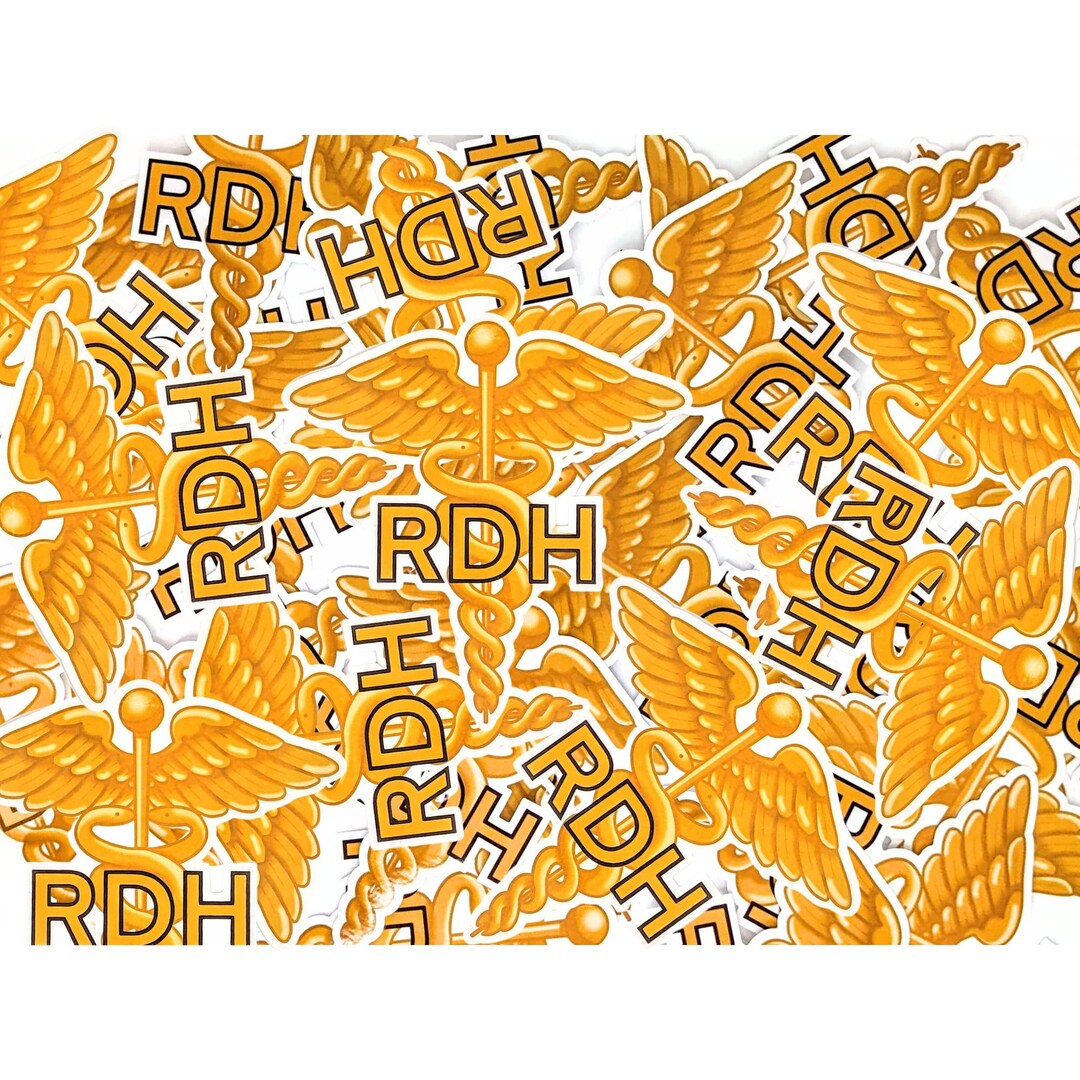 RDH Car Decal: Registered Dental Hygienist Sticker - Etsy