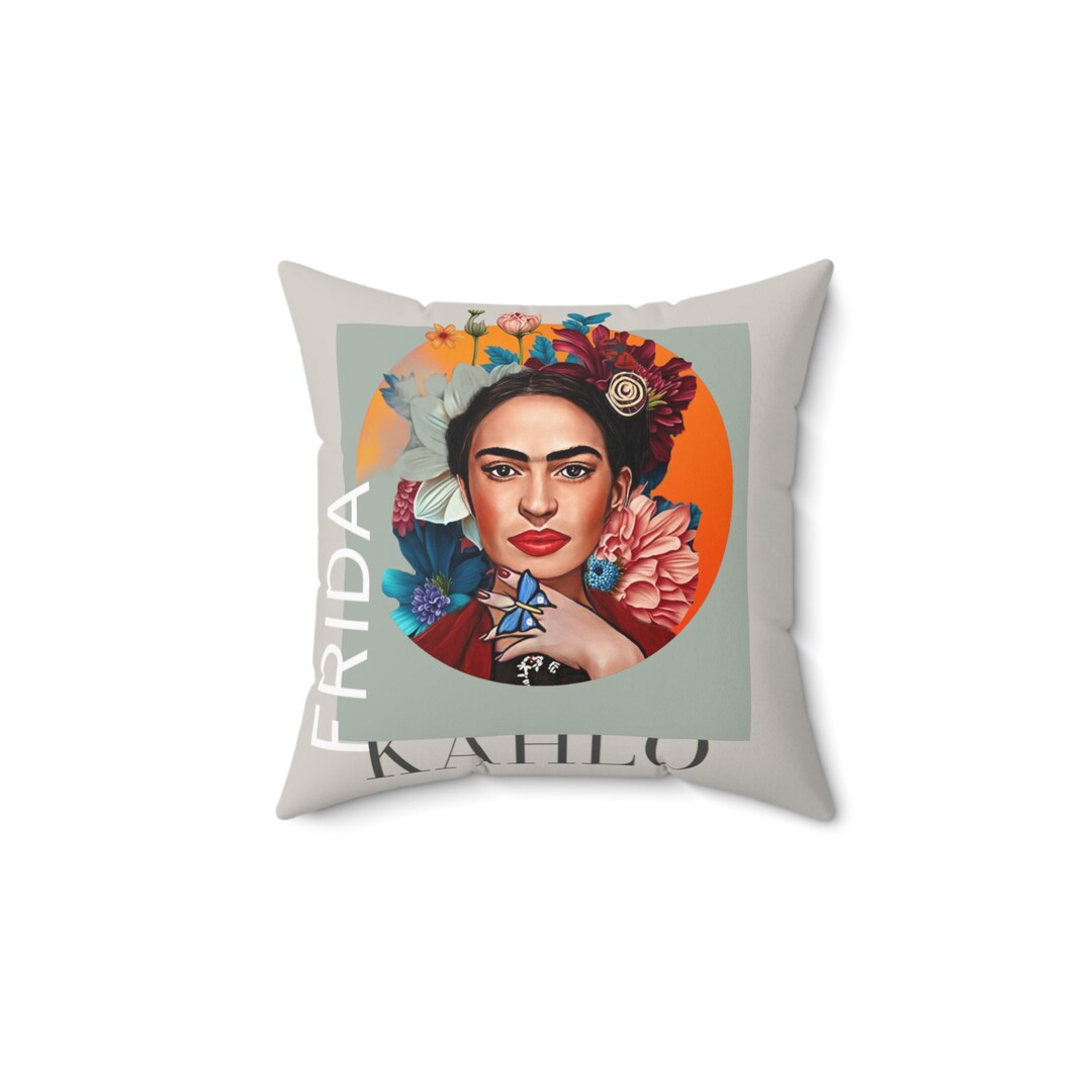 Frida Kahlo Faux Suede Vegan Pillow - Etsy