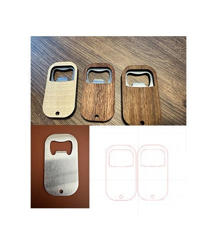 Wood Design for Bottle Opener / Template as File for Laser Cutting SVG ...