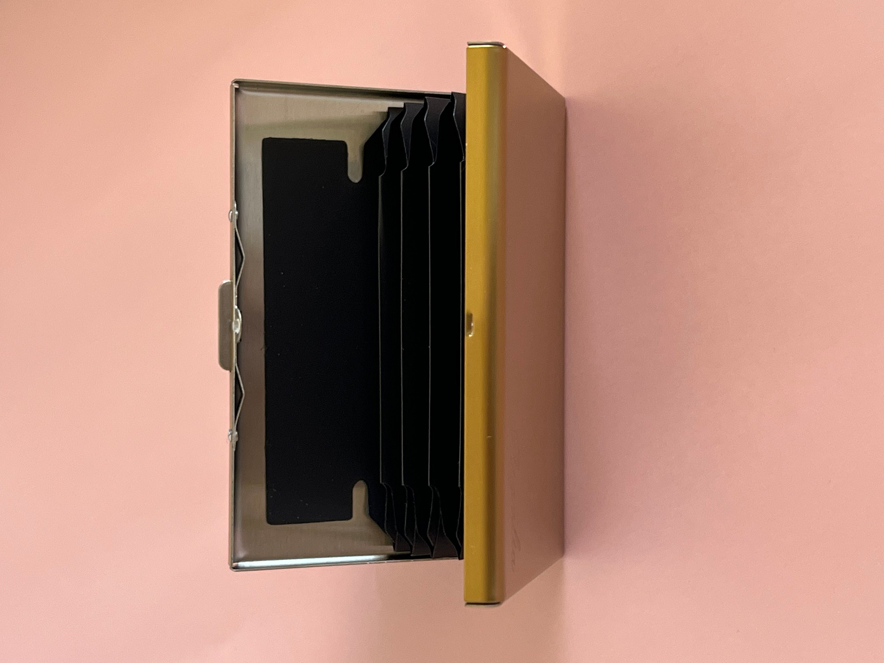 Gold/ Champange Metal/aluminium Cardholder - RFID Blocking , Slick ...