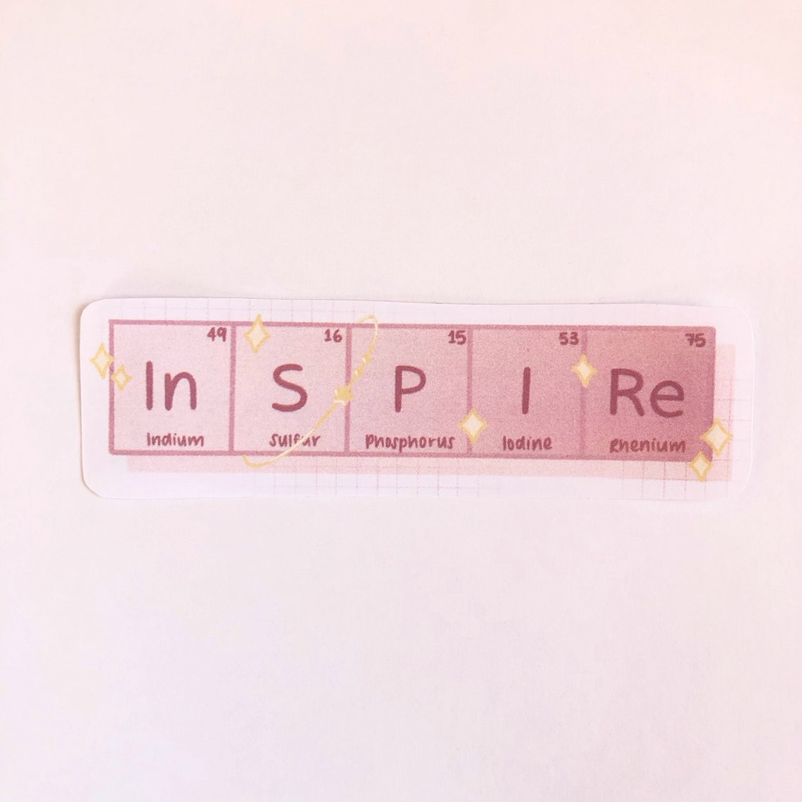 Pink Science Sticker Set | Cute, Nerdy & Aesthetic Stickers for Science ...