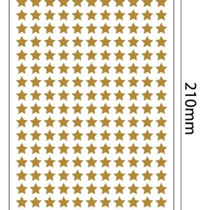 Gold Stars Vinyl Stickers Kids Reward Decals Star 10mm 1cm A5 Sheets - Etsy