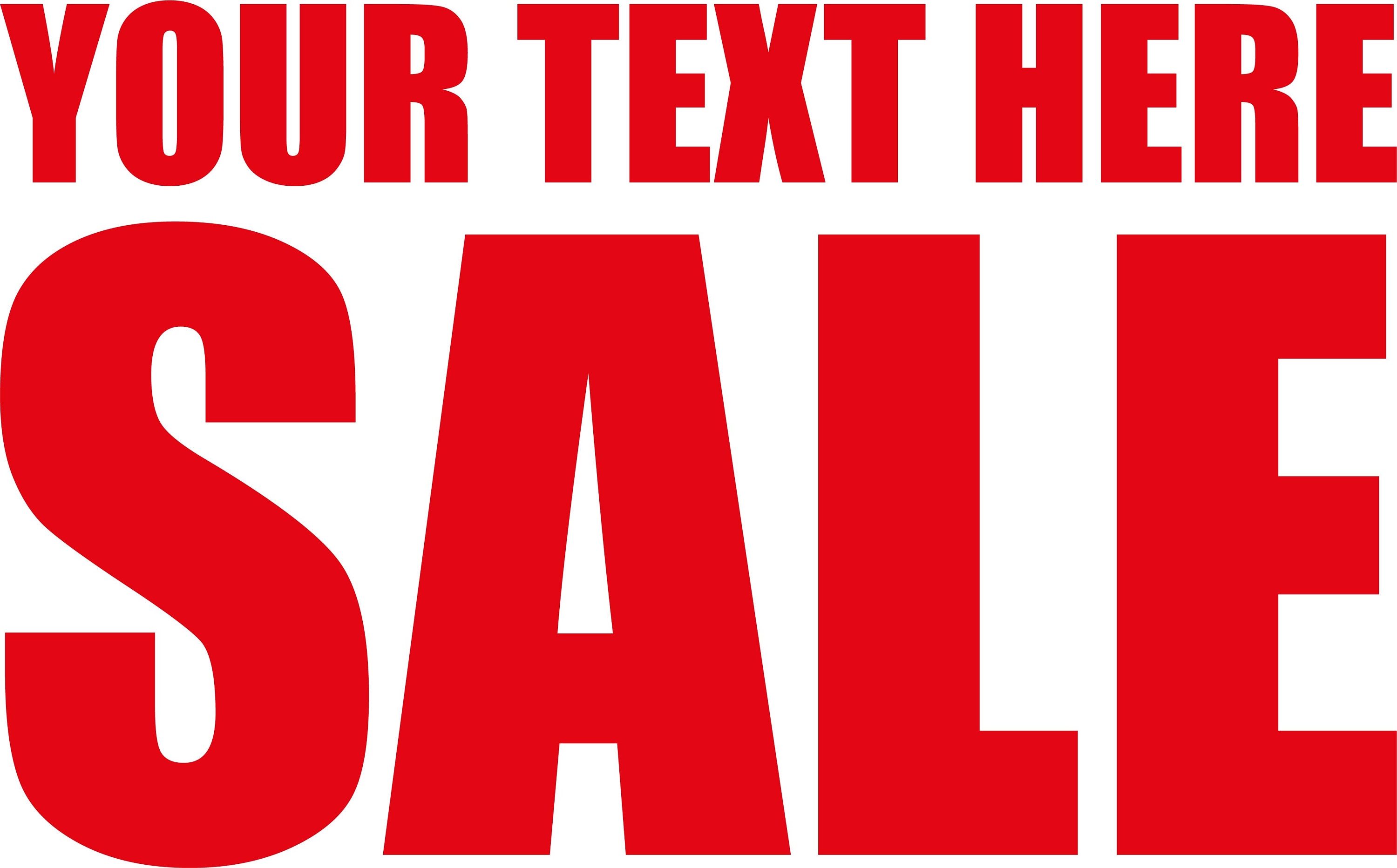 SALE Sign Window Vinyl Signage Shop Business Clearance Discount Custom ...