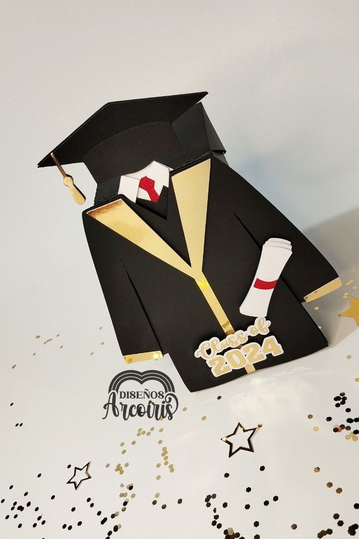 Template, Editable 2025 Graduation Box Cutting File, SVG, STUDIO - Etsy