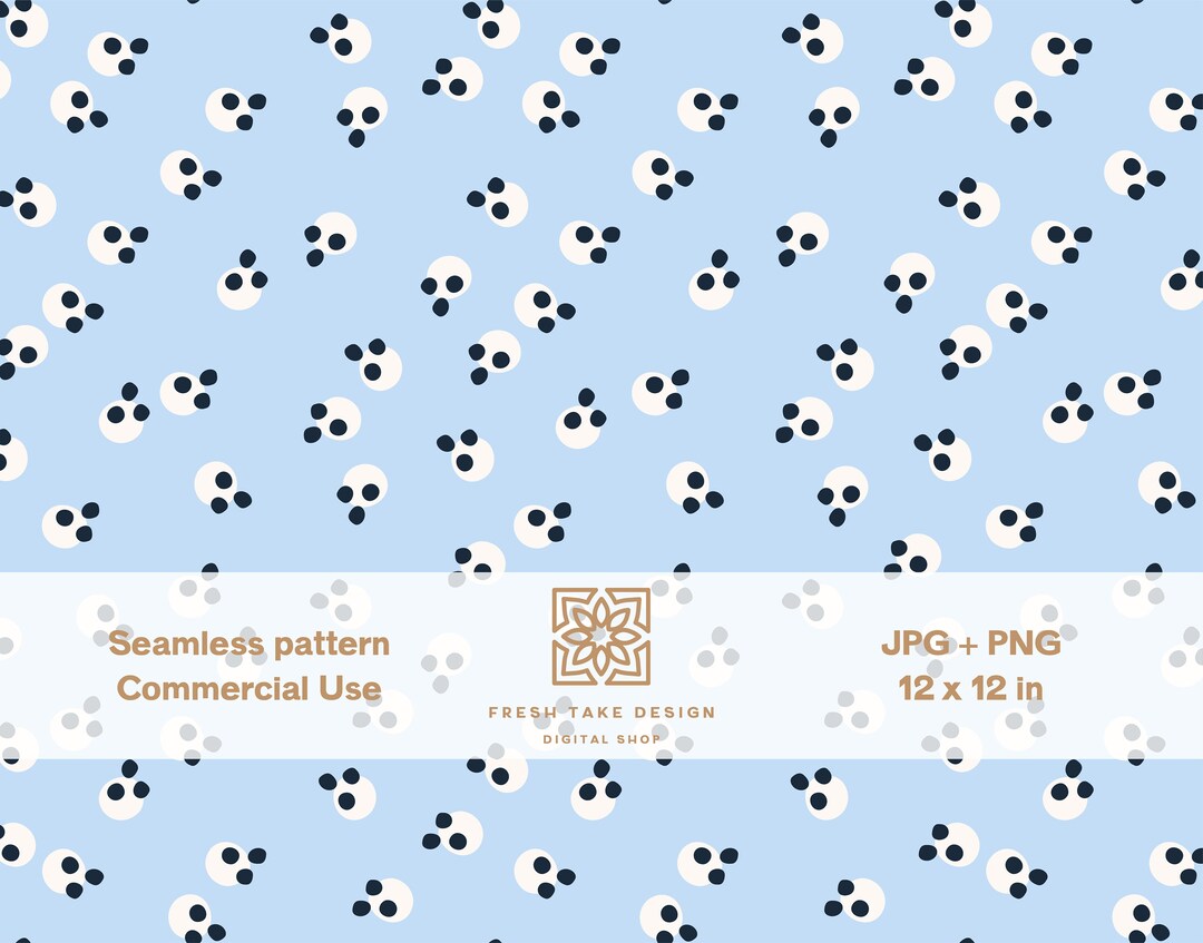 Minimalist Boho Dots and Spots Seamless Pattern With Standard ...