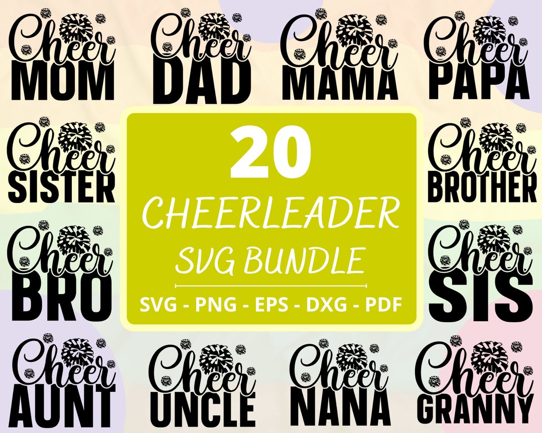 Cheer Svg Bundle Cheer Svg Cheerleading Svg Cheerleader Etsy New Zealand