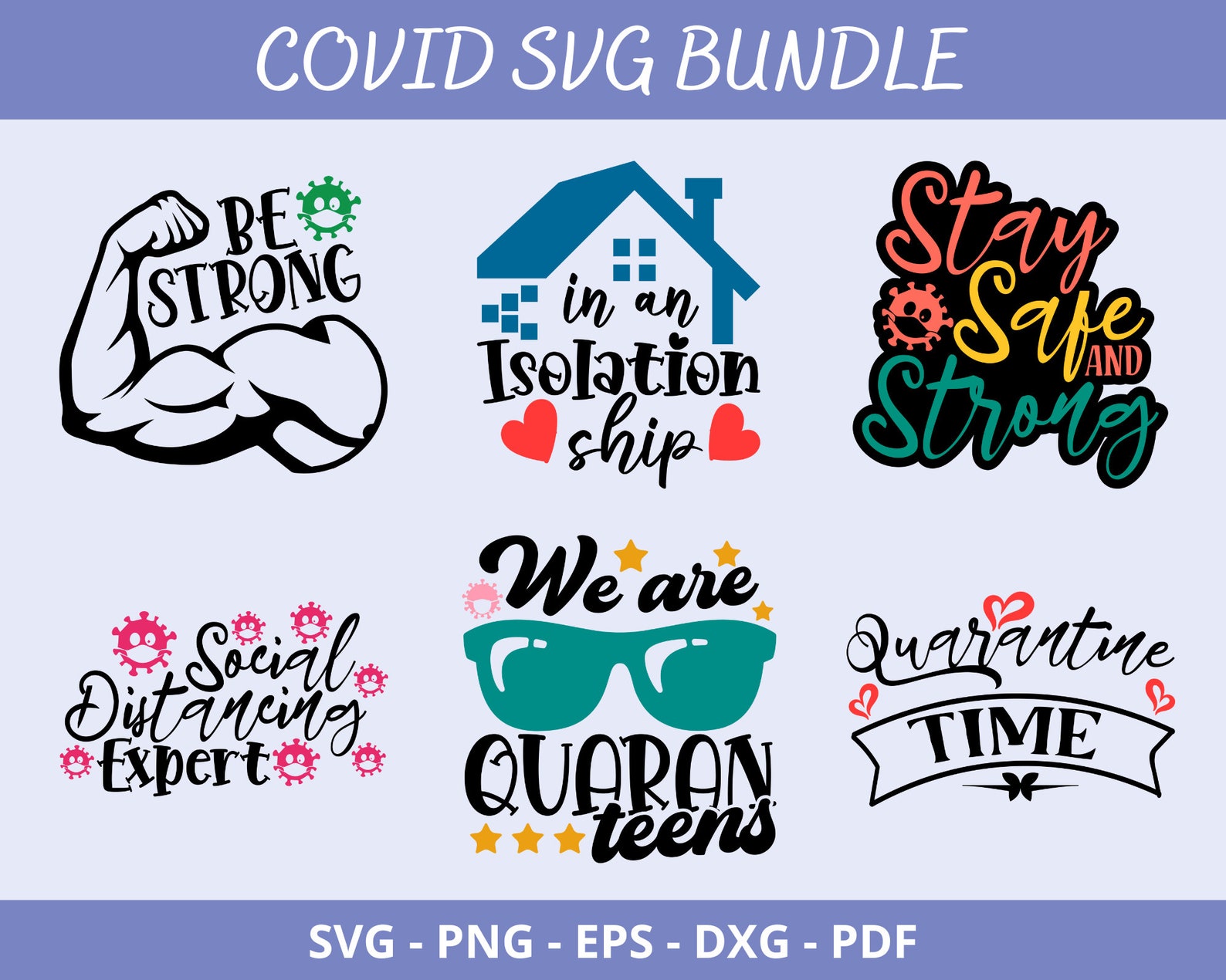 Virus SVG Social Distancing Svg Covid Svg Cricut Silhouette - Etsy