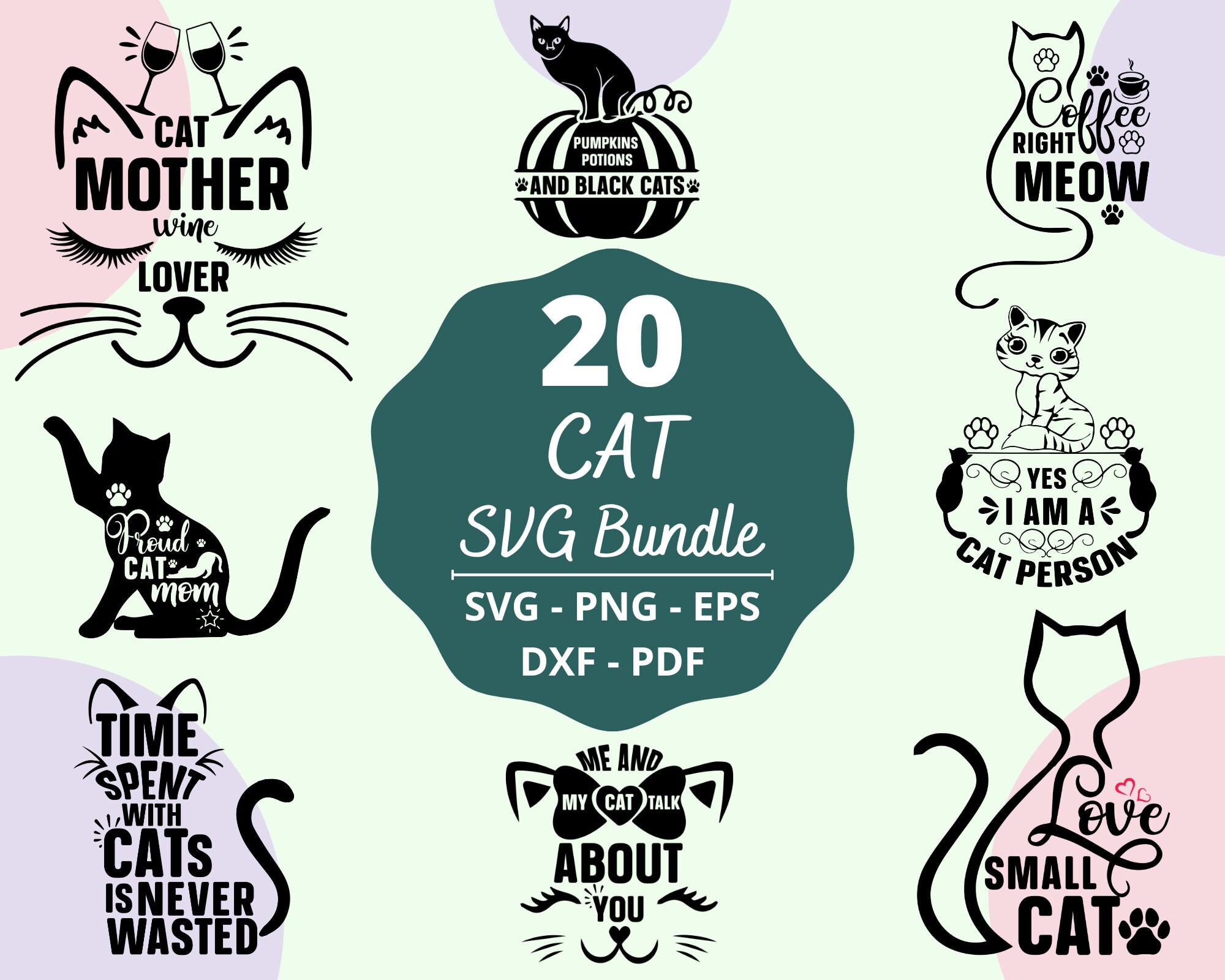 Cat Svg Cats Svg Cat Mom Kitten Svg Crazy Cat Lady Svg Cat - Etsy