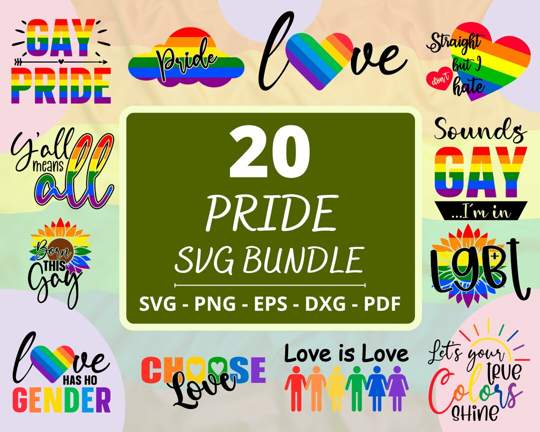 Pride Svg Rainbow Svg Heather Roberts Art LGBTQ Svg Instant - Etsy