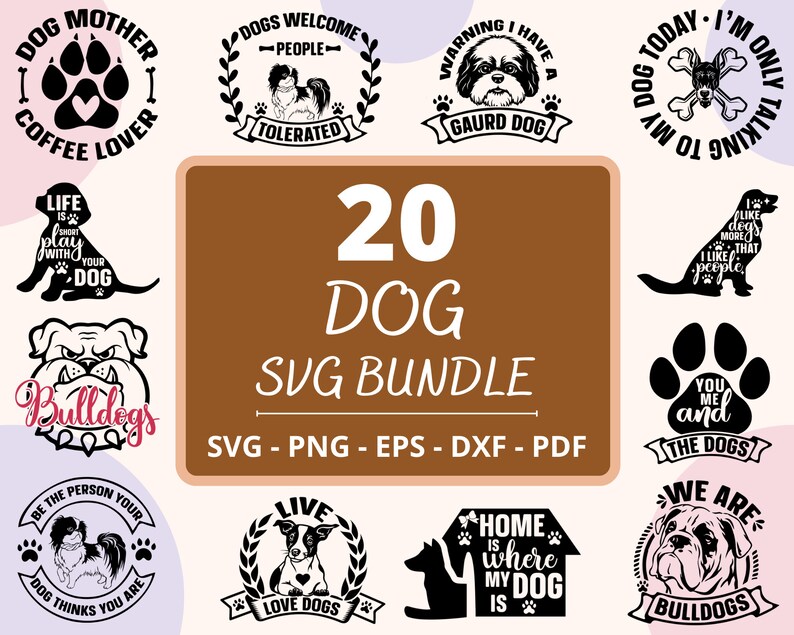 Dog Svg Dog Mom Svg Dog Lover Svg Dog Svg Bundle Dog Outline - Etsy