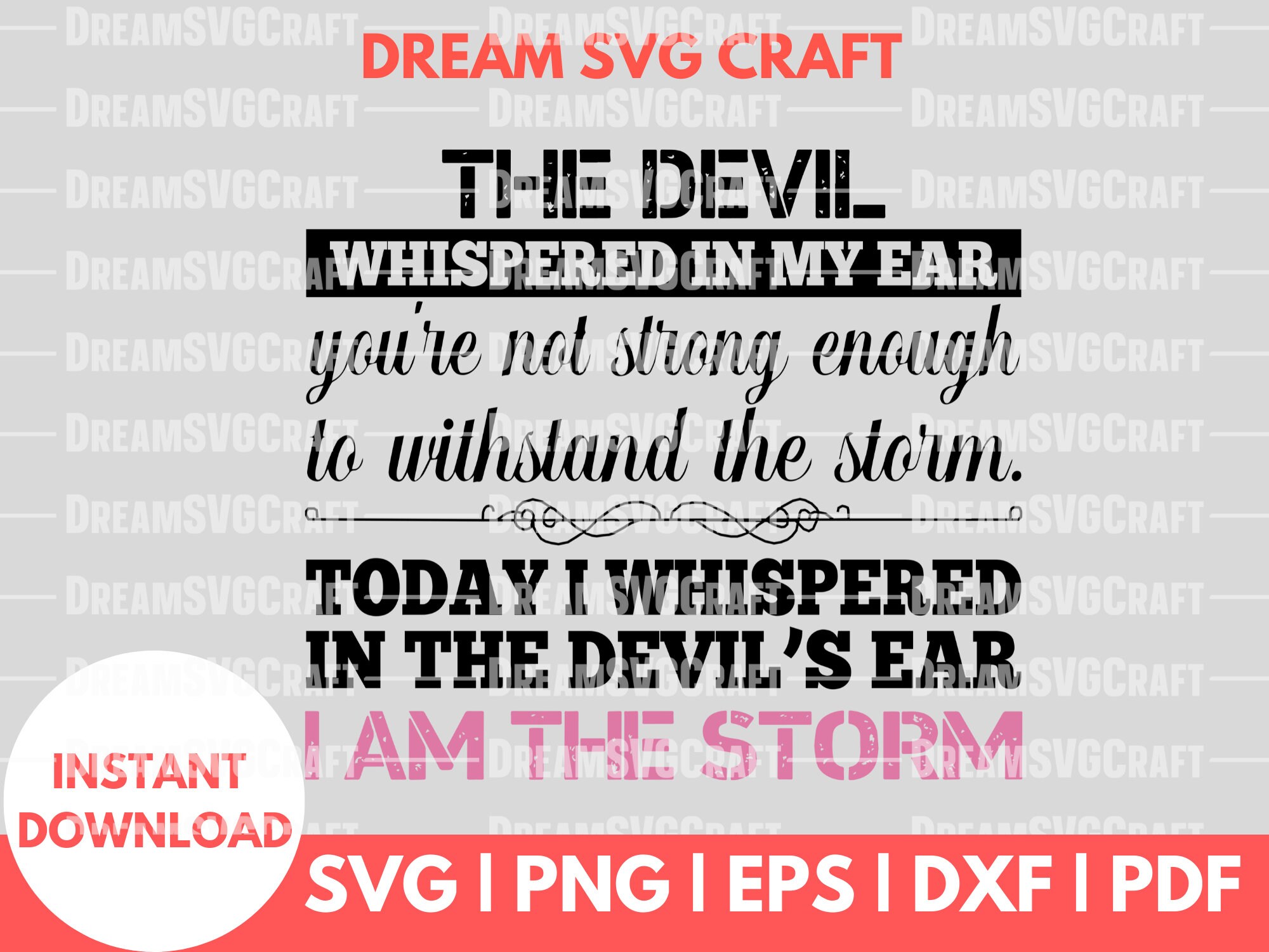 The Devil Whispered in My Ear Breast Cancer Png - Etsy