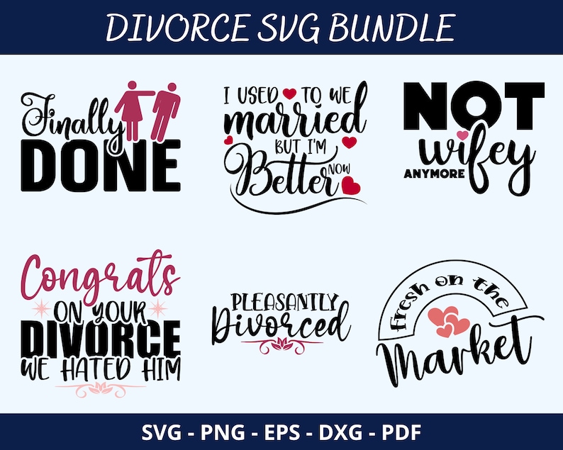 Divorced Svg Funny Divorce Svg Divorce Party Svg SVG Files - Etsy