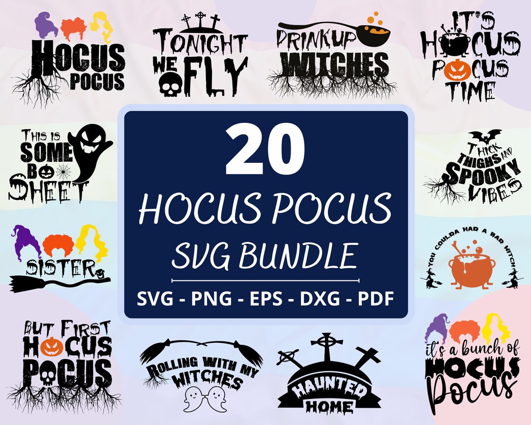 Hocus Pocus SVG Bundle, Sanderson Sisters Svg, Hocus Pocus Clipart ...