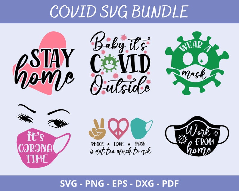 Virus SVG Social Distancing Svg Covid Svg Cricut Silhouette - Etsy
