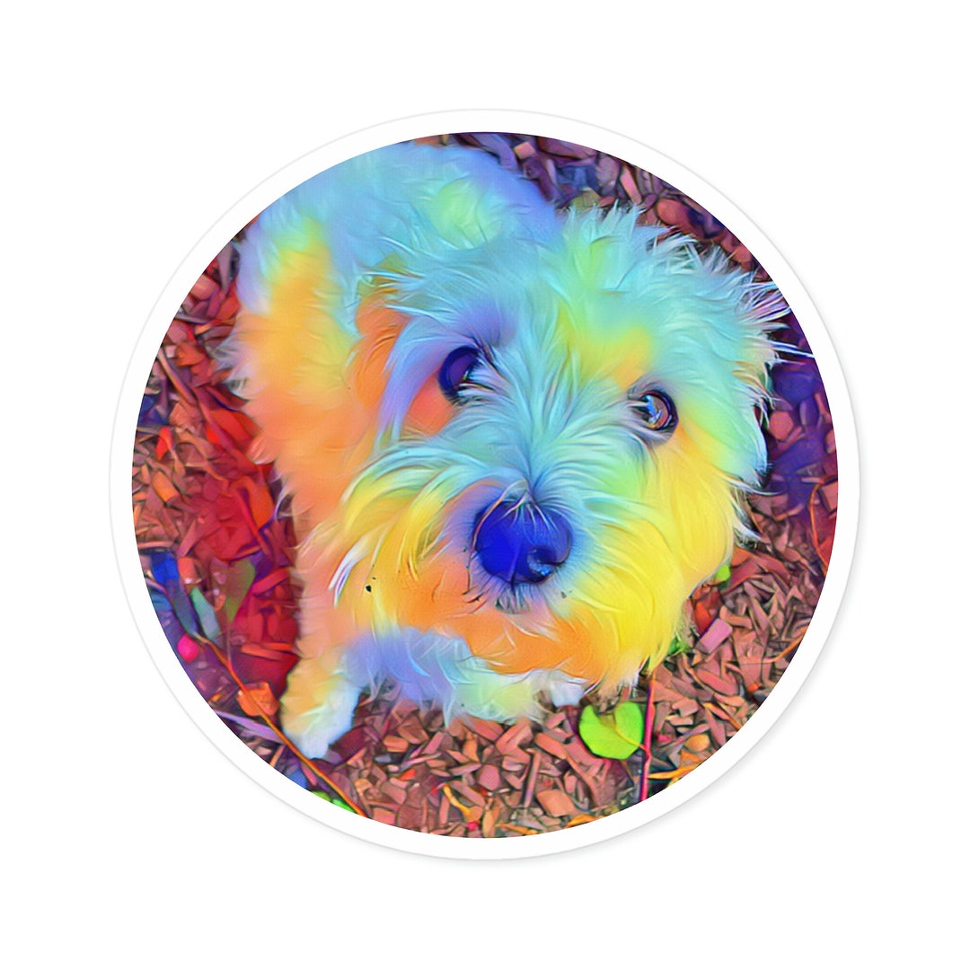Puppy Dog Decal, Puppy Stickers, Cute Puppy Sticker, Dog Decal, Animal ...