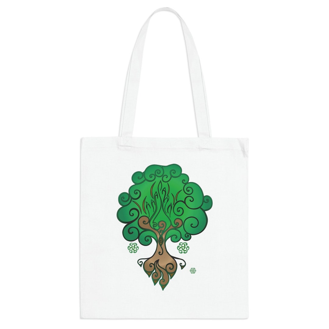 Tote Bag, Shopping Bag, Tree of Life Shopping Bag, Tree Tote Bag, Dog ...