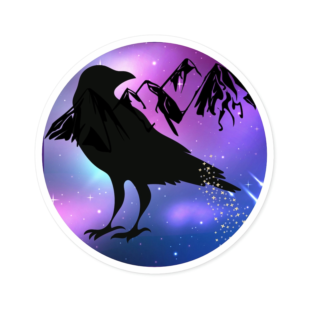 Raven Decal, Goth Decal, Raven Stickers, Tarot Decal, Emo Decal, Bird ...
