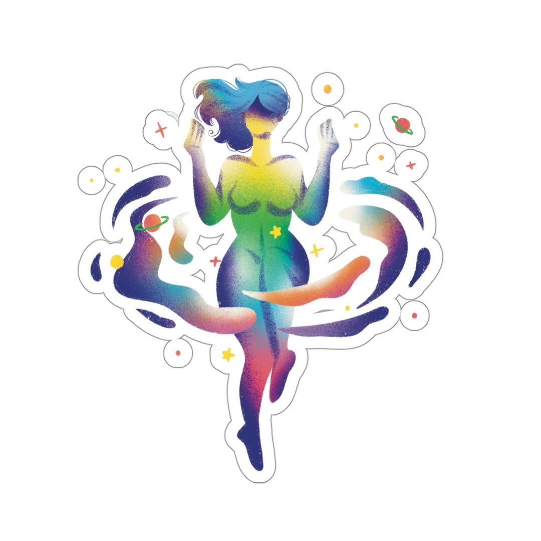 Boho Sticker, Empowered Women, Goddess Sticker, Laptop Decals, Nature ...