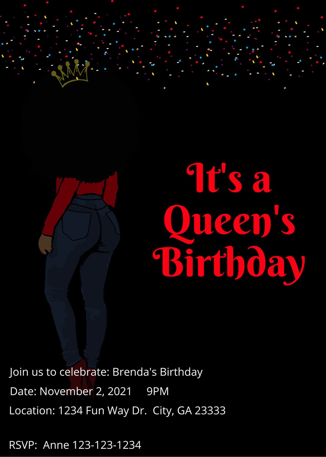 It's a Queen's Birthday Invitation (digital and Personalized) - Etsy