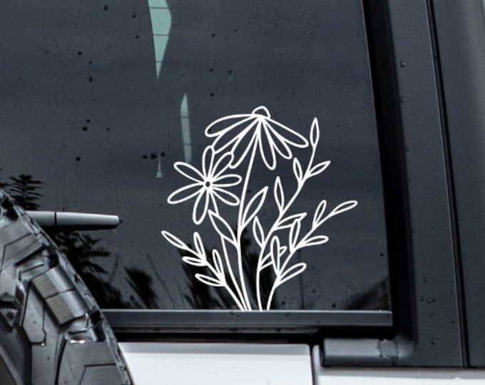 Daisy Decal, Daisy Vinyl, Flower Decal, Flower Vinyl Decal, Flowers ...
