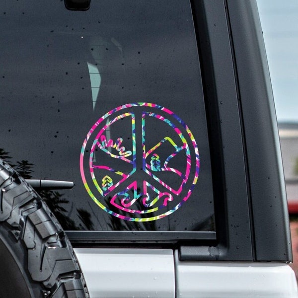 Peace Sign Decal - Etsy