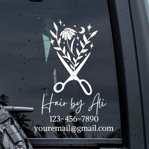 Business Decal Hair Stylist Decal Hair Dresser Decal Salon - Etsy