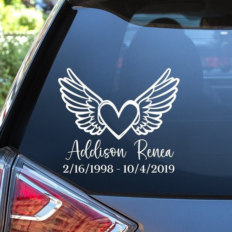 In Loving Memory Car Decal - Etsy
