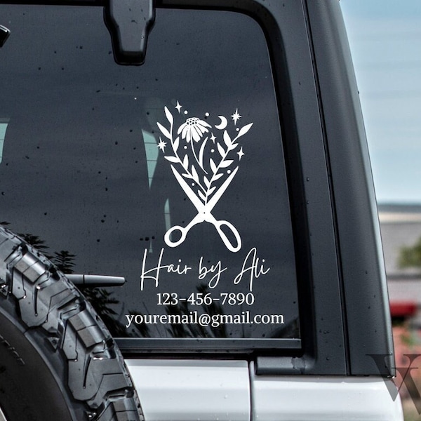 Salon Window Decal Etsy