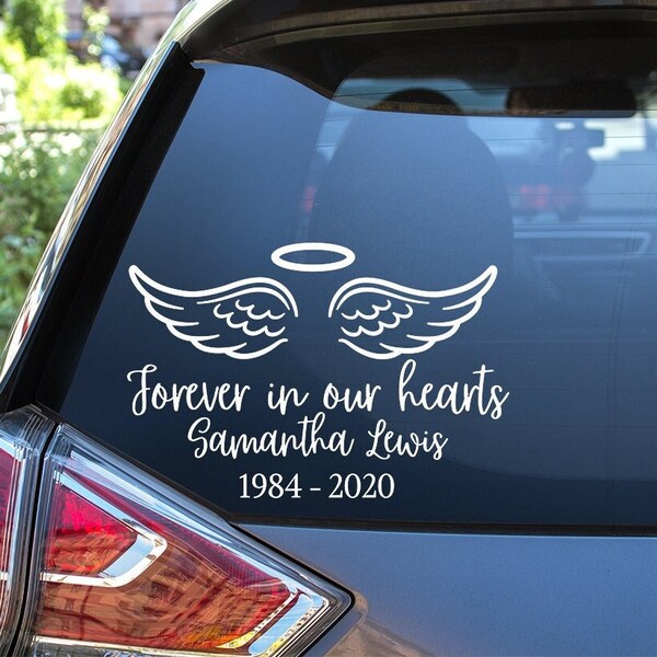 In Loving Memory Car Decal - Etsy