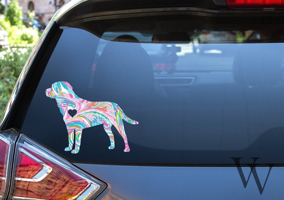 Labrador Decal, Yellow Lab Decal, Chocolate Lab Decal, Dog Decal, Dog ...