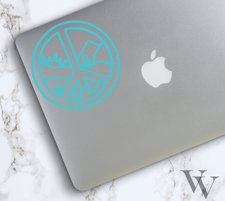 Nature Peace Sign Decal Peace Sign Decal Travel Decal - Etsy