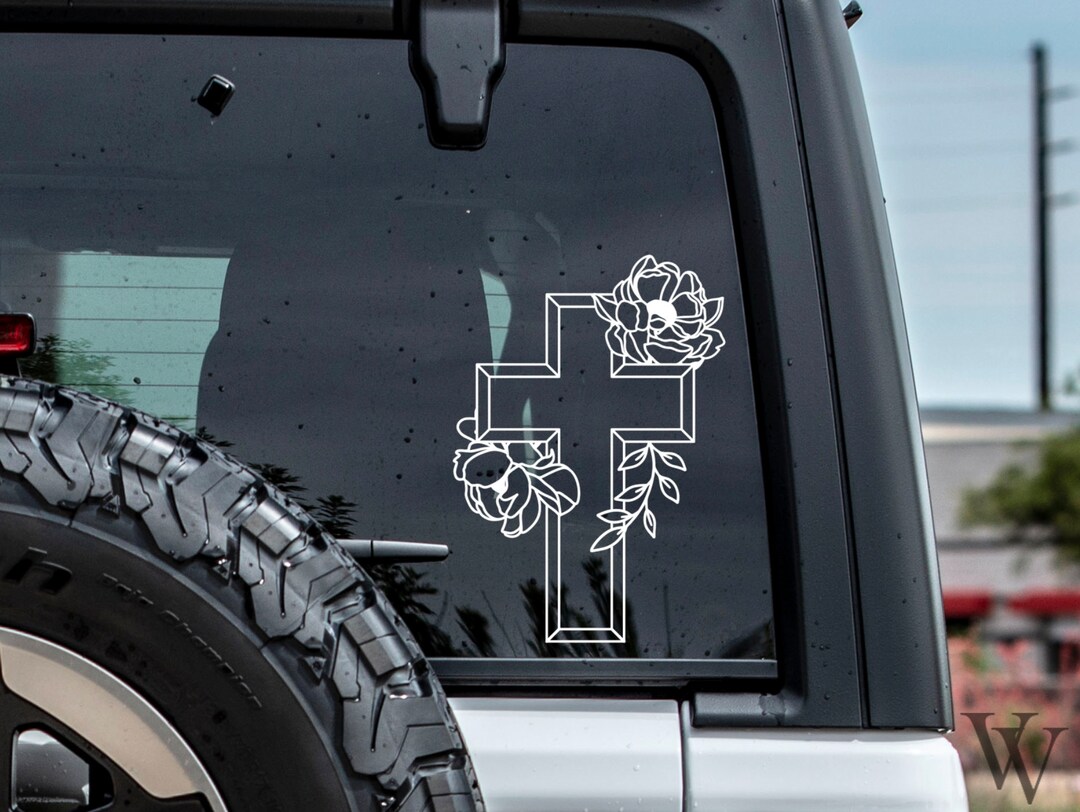 Cross Decal, Faith Decal, God Decal, Religion Decal, Jesus Decal ...