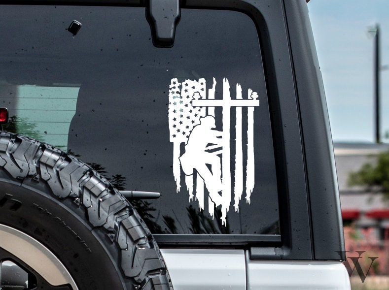 Lineman Decal Journeyman Lineman Decal Lineman Car Decal | Etsy