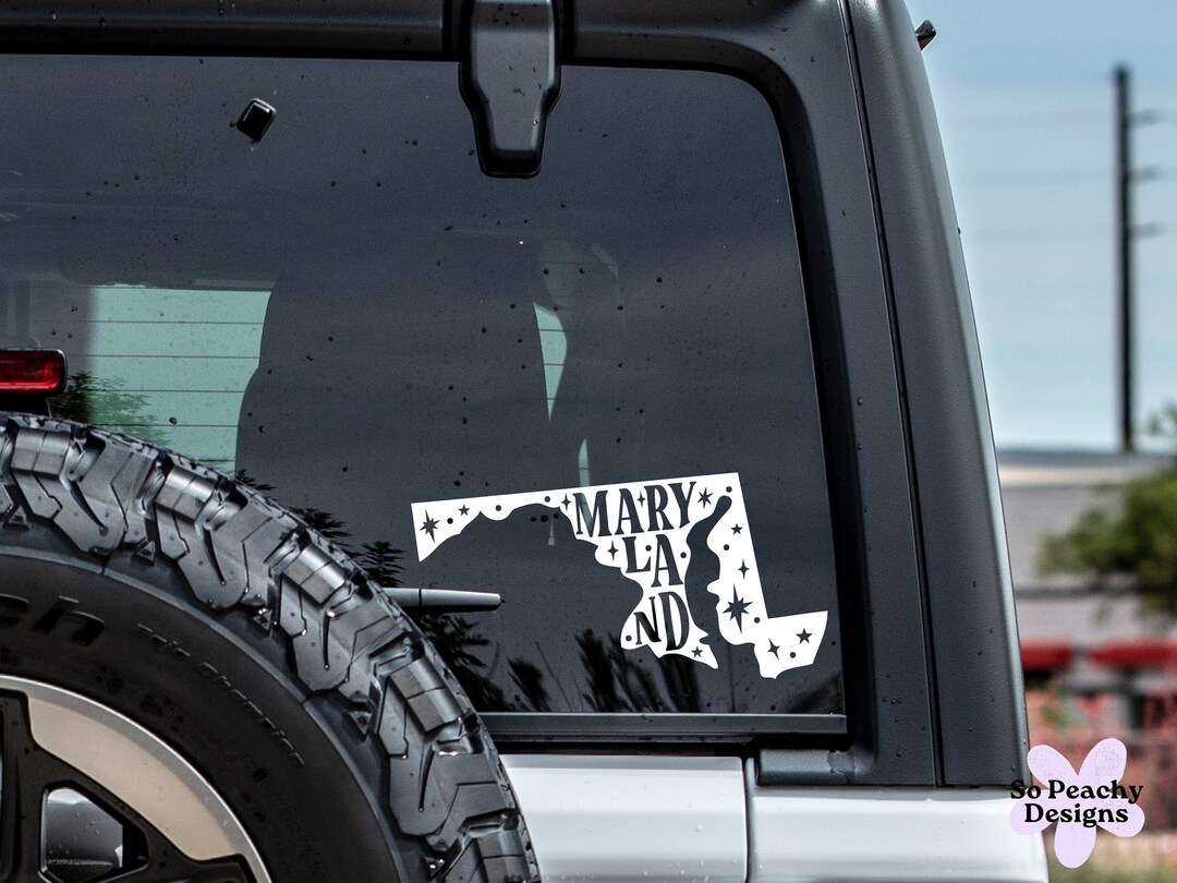 Maryland State Decal, Maryland Decal, Maryland Sticker, US State Decal ...